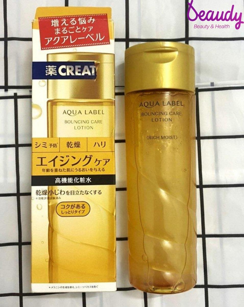 Review nước hoa hồng Shiseido Aqualabel màu vàng: dưỡng ẩm sâu, da căng mướt tức thì - Beaudy.vn