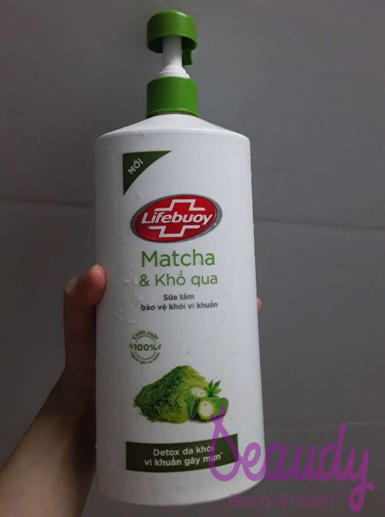 Review sữa tắm LifeBuoy Detox Matcha & Khổ Qua trị mụn lưng hiệu quả ...