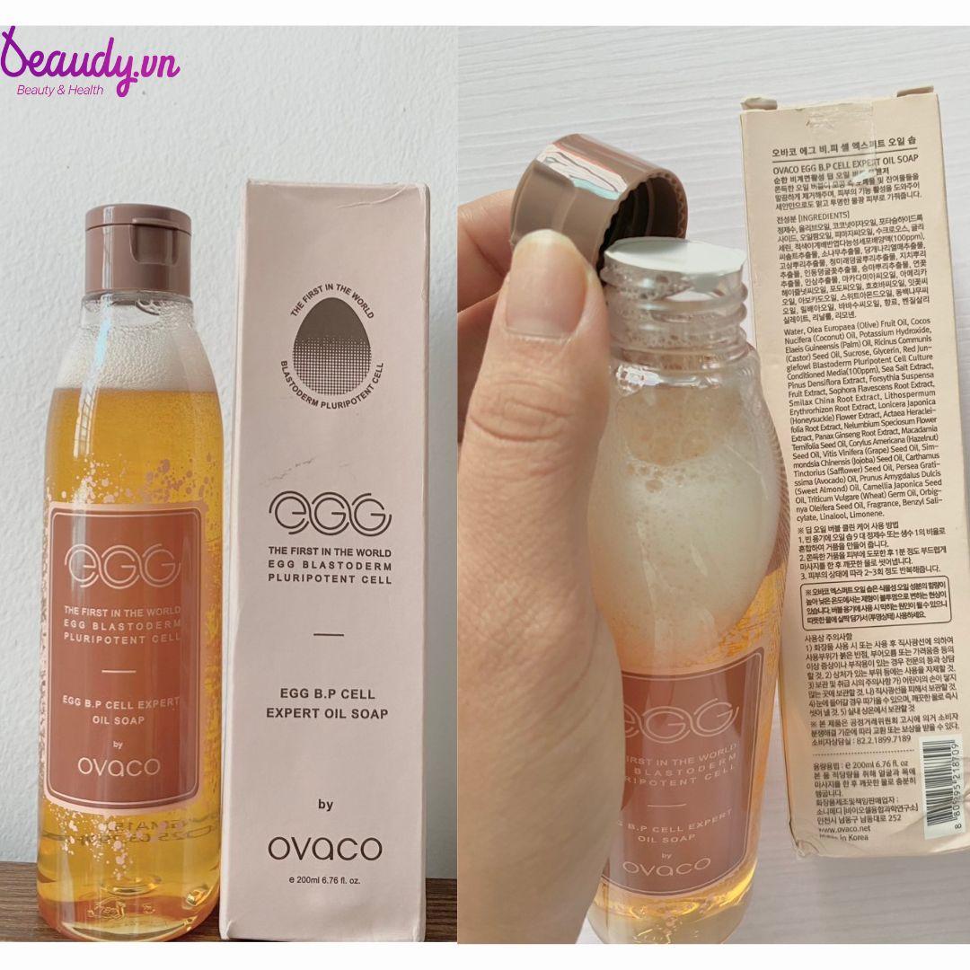 Review sữa rửa mặt tế bào gốc 2 in 1 OVACO - làm sạch sâu và thải độc ...