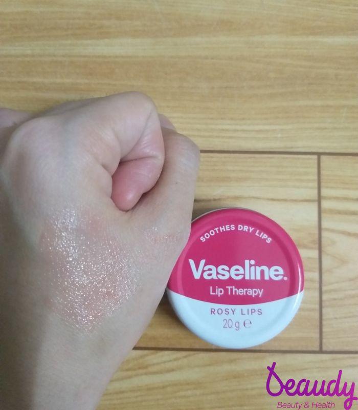 Review son dưỡng môi Vaseline Lip Therapy Rosy hộp thiếc màu hồng: cải ...