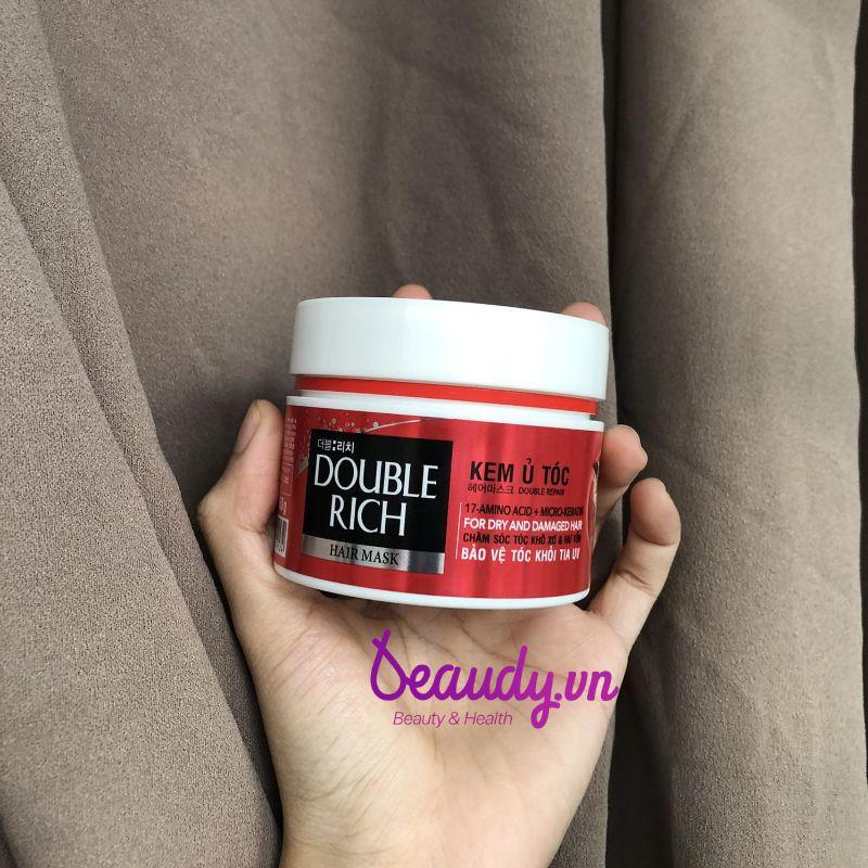 Review Kem ủ tóc Double Rich màu hồng - phục hồi tóc khô xơ và hư tổn ...