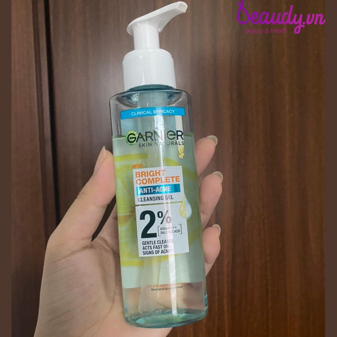 Review sữa rửa mặt dạng gel Garnier Anti-Acnes 2% BHA + Vitamin C ...